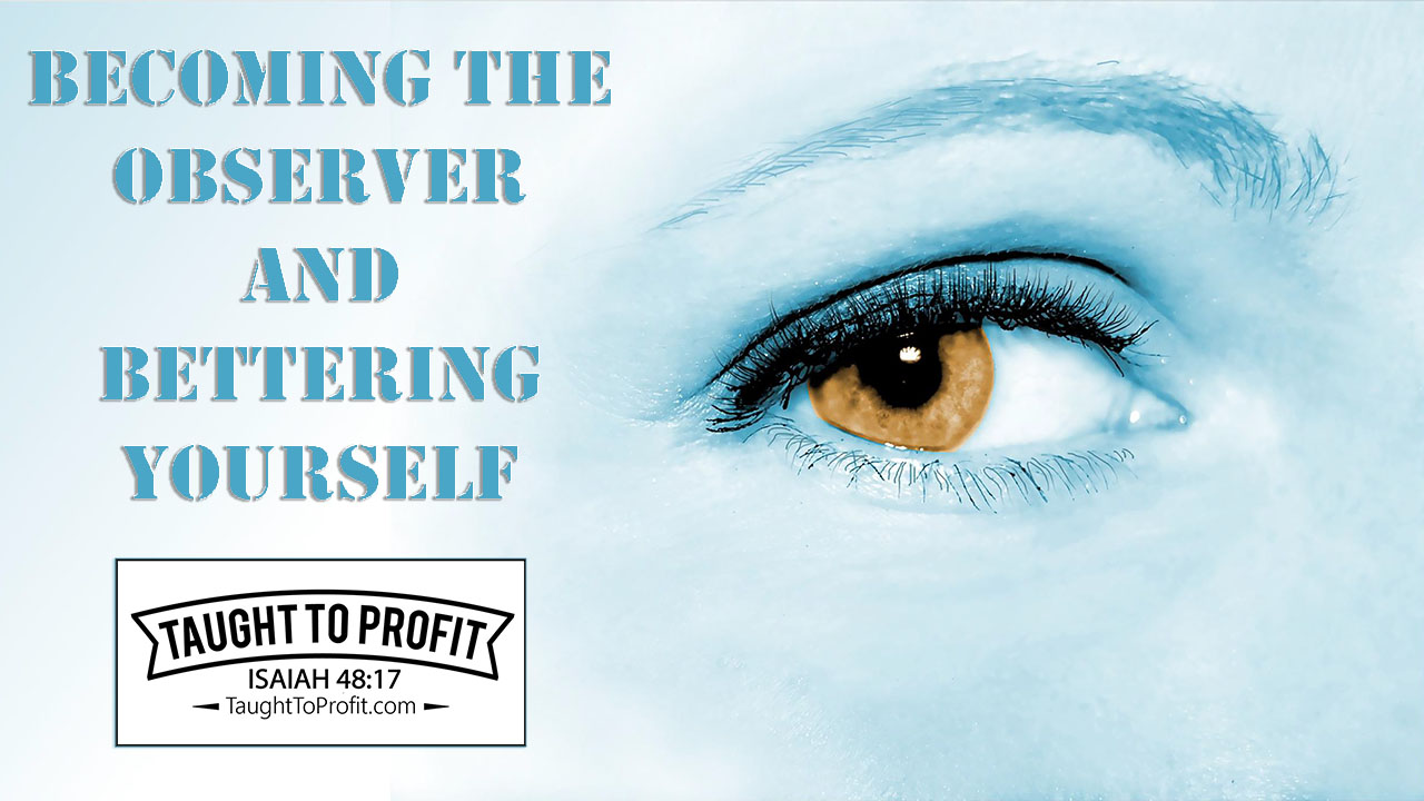 Becoming The Observer And Bettering Yourself | Taught To Profit