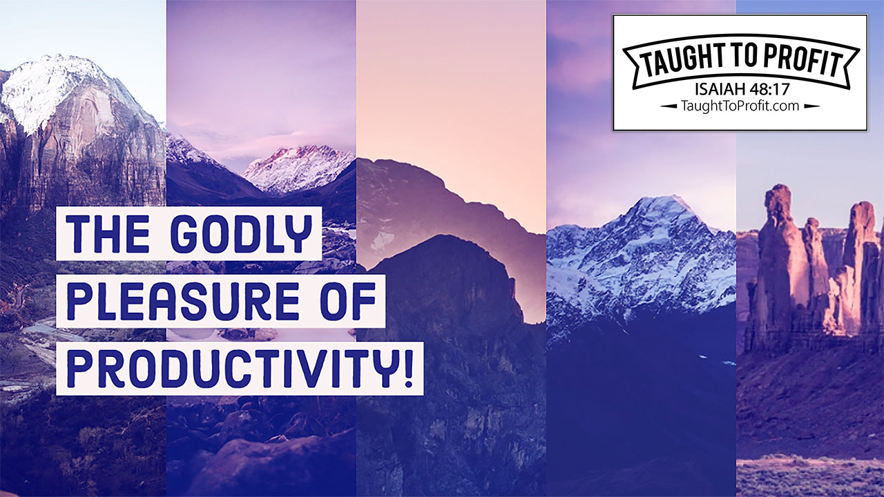 The Godly Pleasure Of Productivity! | Taught To Profit